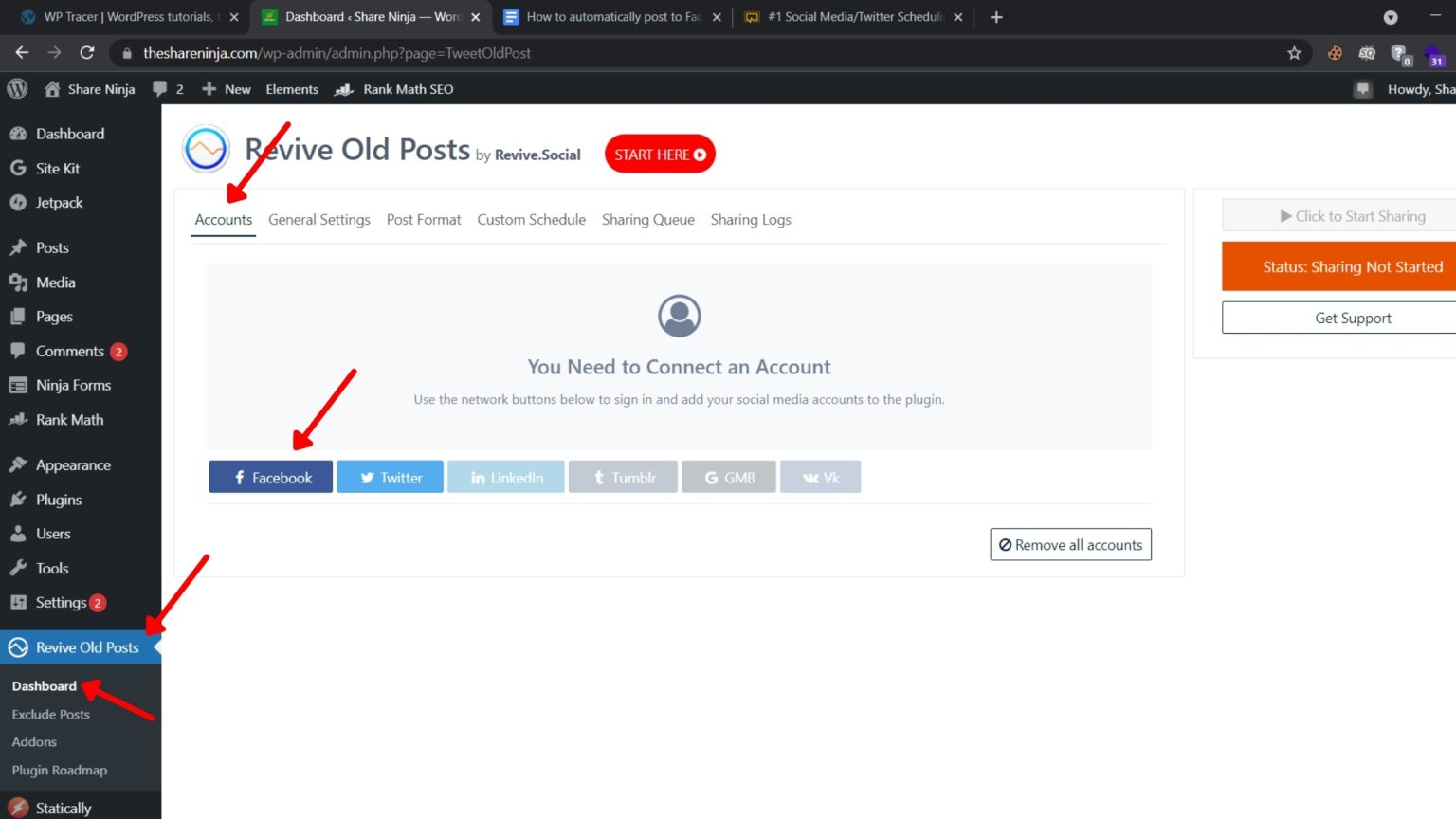 How to share WordPress posts to Facebook automatically